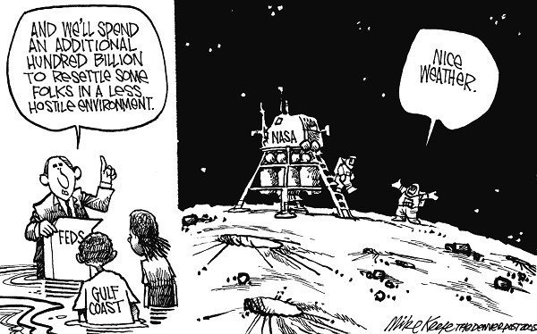 Space Race Political Cartoon Today