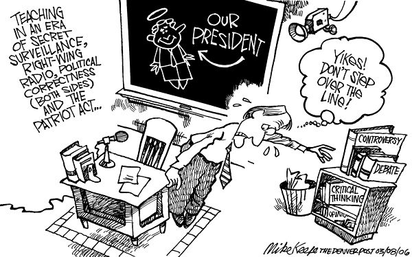 Political Cartoons About Teaching