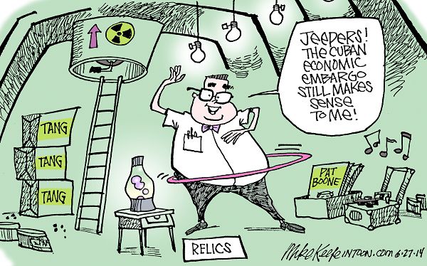 Embargo Political Cartoon